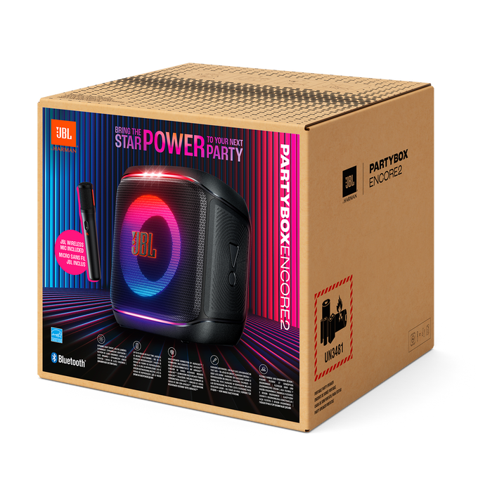 JBL PartyBox Encore 2 | Altavoz portátil para fiestas con 2 micrófonos